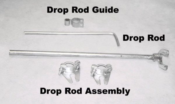 24” INDUSTRIAL LOCKABLE DROP ROD | Hearne Steel Company, Inc.