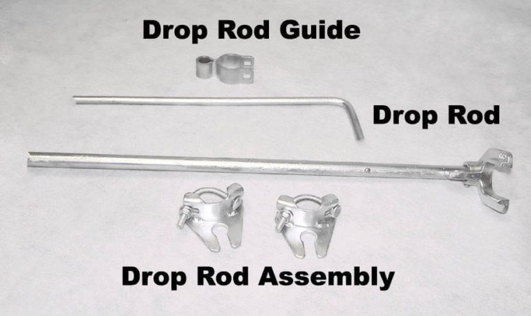 24” INDUSTRIAL LOCKABLE DROP ROD | Hearne Steel Company, Inc.
